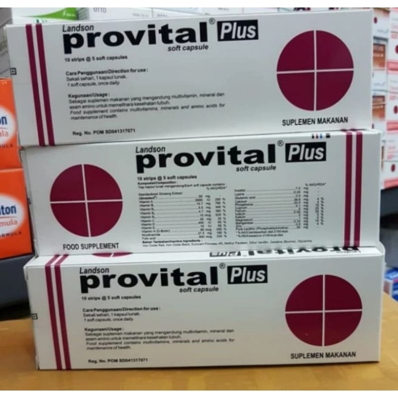 Jual Provital Plus Box 50 Kapsul | Shopee Indonesia