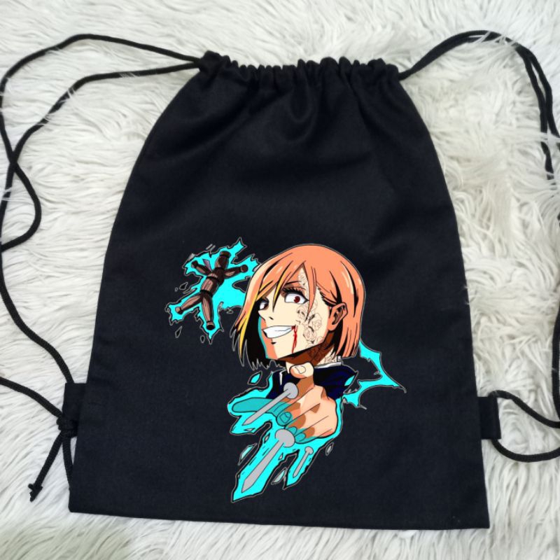 Jual Tas Serut Kanvas Premium Nobara Jujutsu Kaisen Anime / String Bag ...