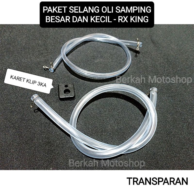 Jual SELANG OLI SAMPING RX KING BENING TRANSPARAN BESAR DAN KECIL KARET ...