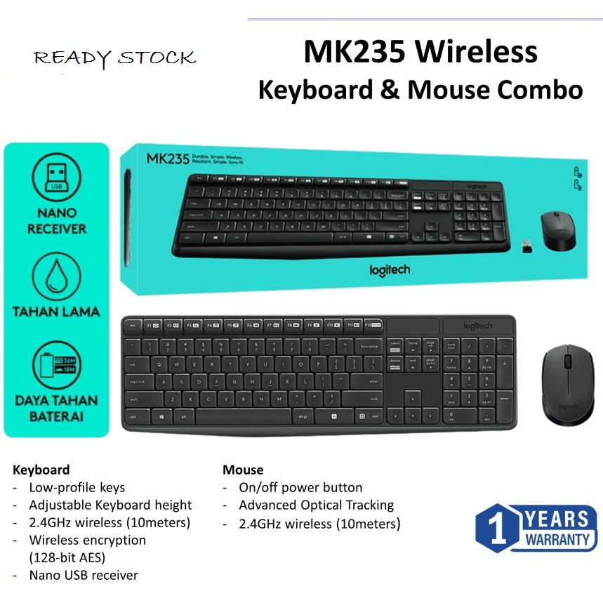 Jual Logitech Mk470 Ultra Slim Wireless Keyboard Mouse Combo Shopee Indonesia