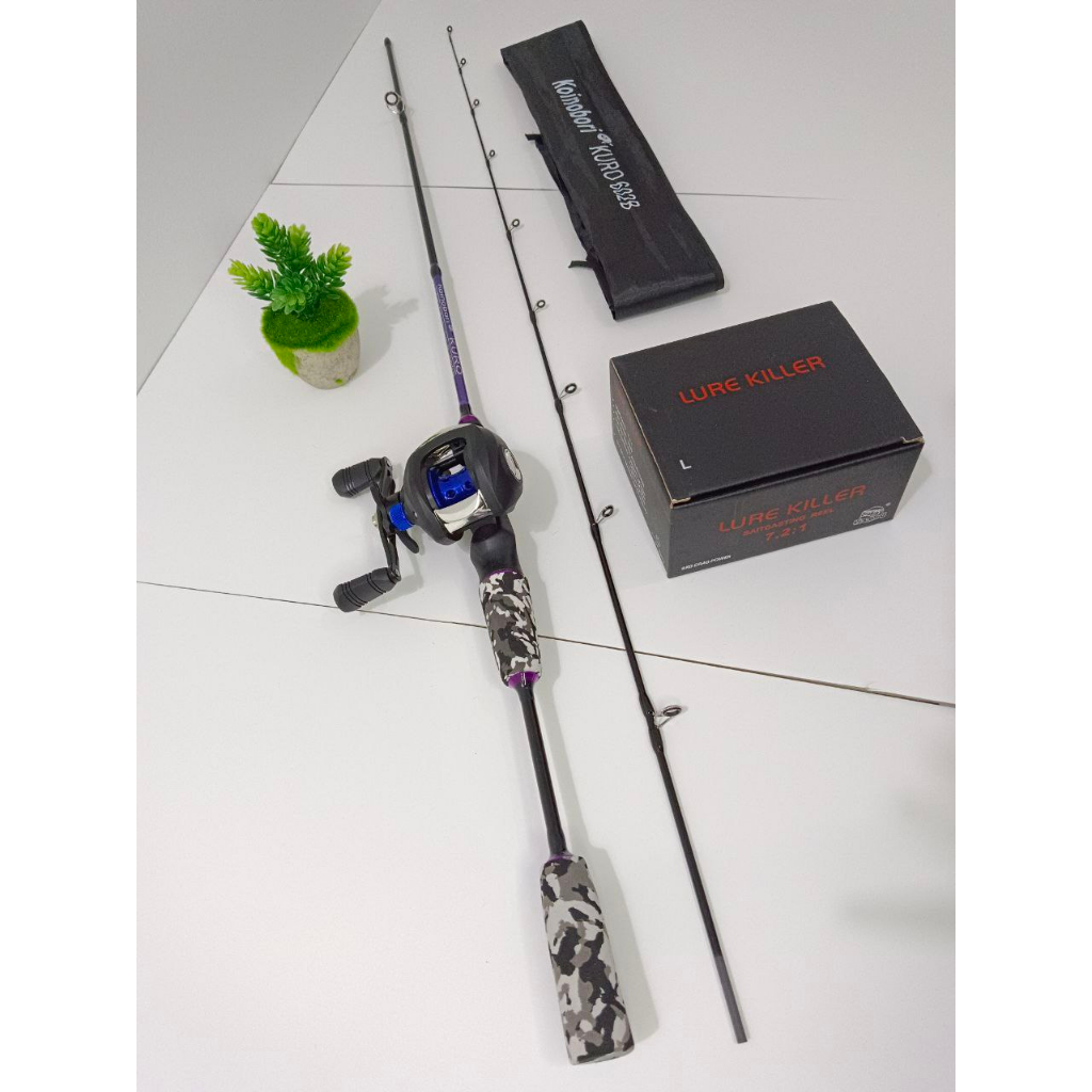 Jual Set Joran BC Koinobori kuro dan Reel BC lure Killer | Shopee Indonesia