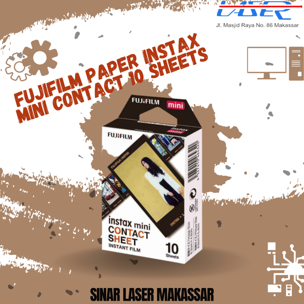 Jual KERTAS FOTO KAMERA POLAROID INSTAX MINI FUJIFILM CONTACT SHEET 10 ...