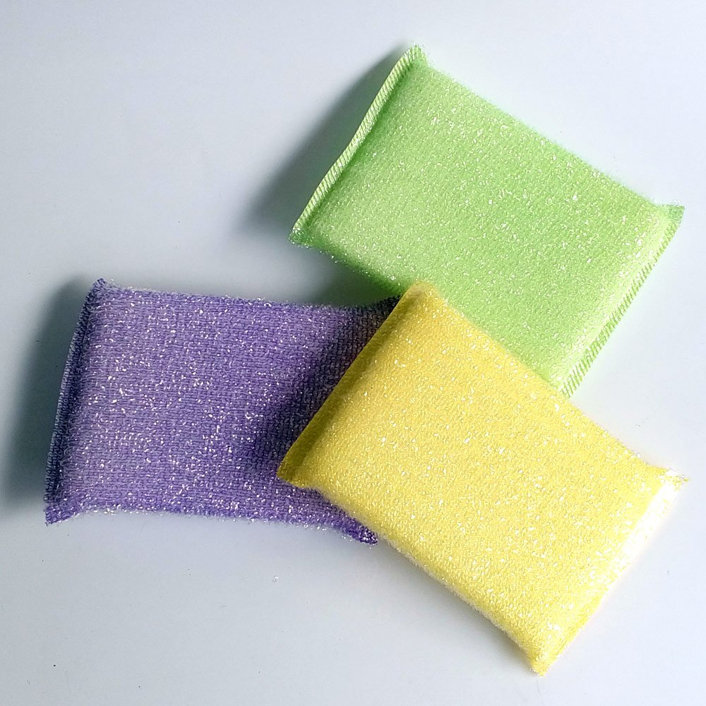 Jual Spons Cuci Piring Warna-Warni, ( isi 5 Pcs), Sponge Sabut Busa ...