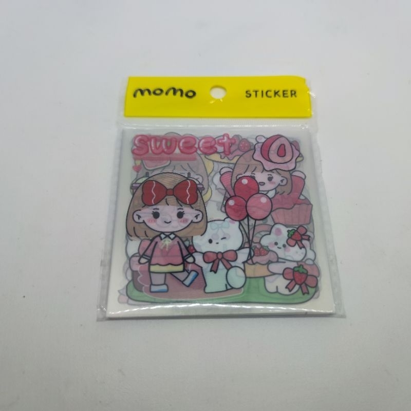 Jual 100 Lembar Stiker Momo korea Viral / Sticker Scrapbook Waterproof ...