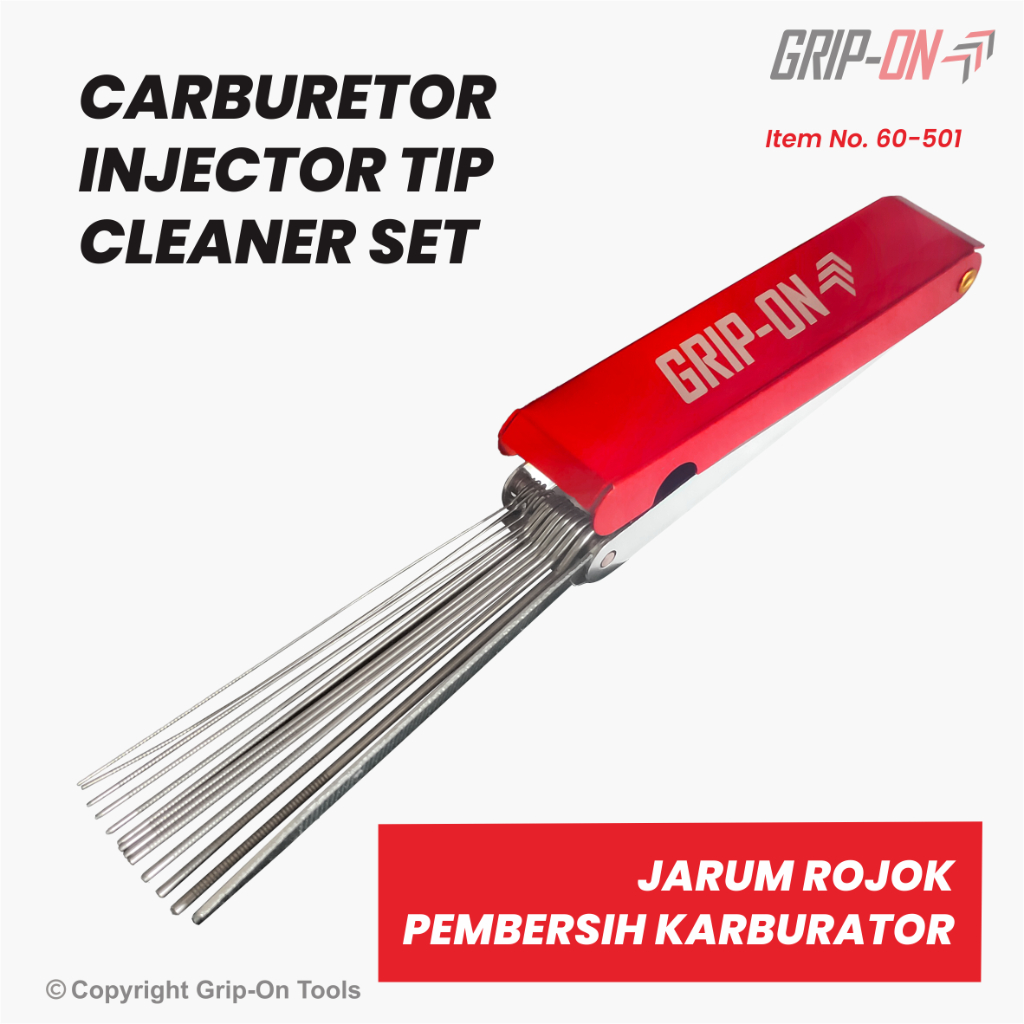 Jual Grip-On Carburetor Injector Tip Cleaner Set Jarum Rojok Pembersih ...