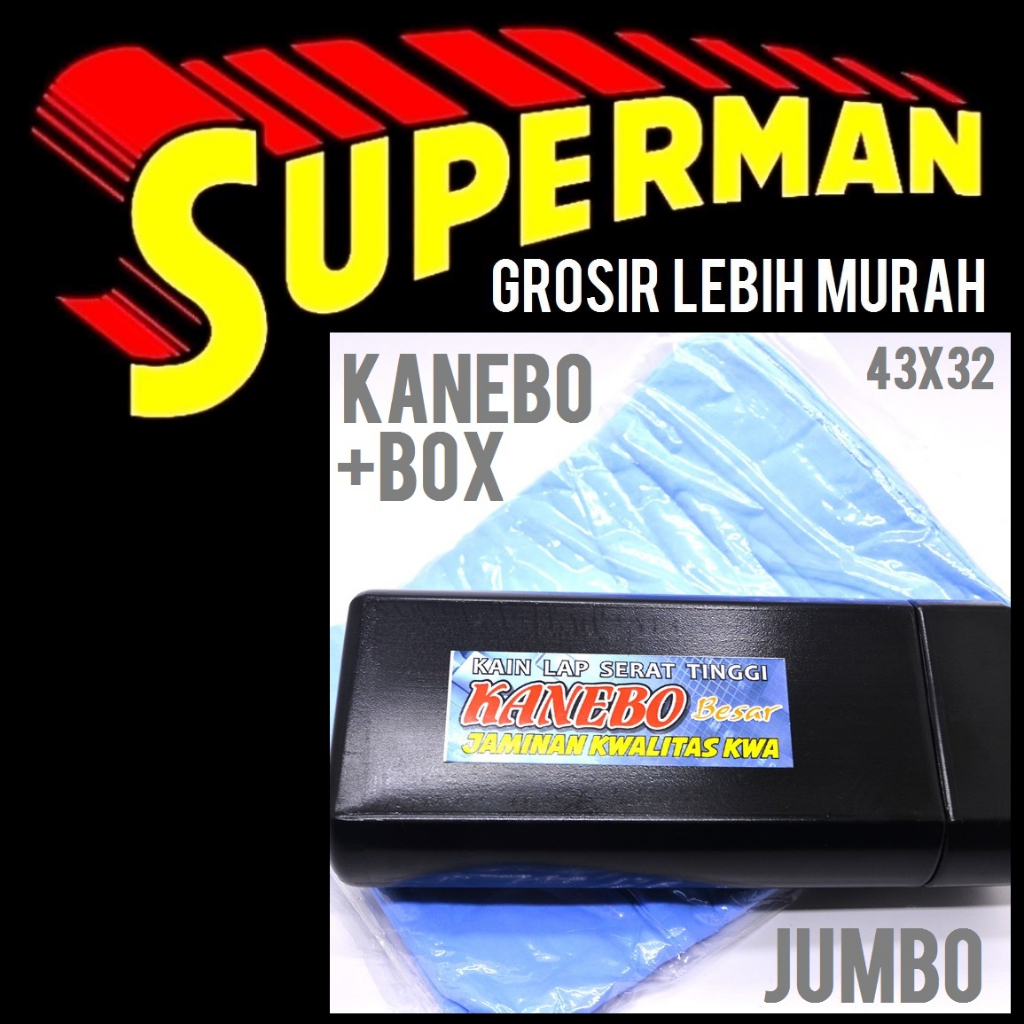Jual KANEBO JUMBO + BOX BESAR 43X32CM grade a 43 cm x 32 cm 43cm 32cm ...