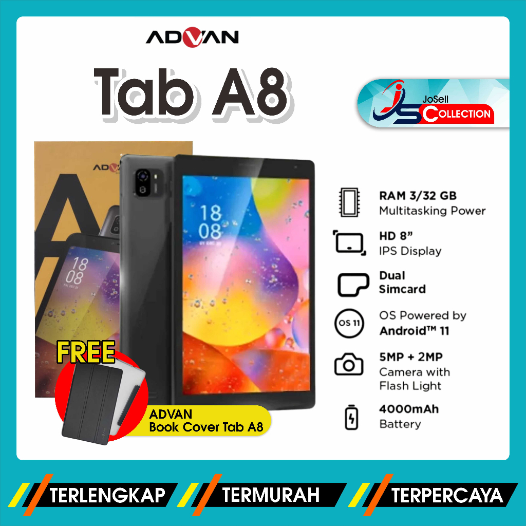 Jual TABLET ADVAN TAB A8 (FREE BOOK COVER) | Shopee Indonesia