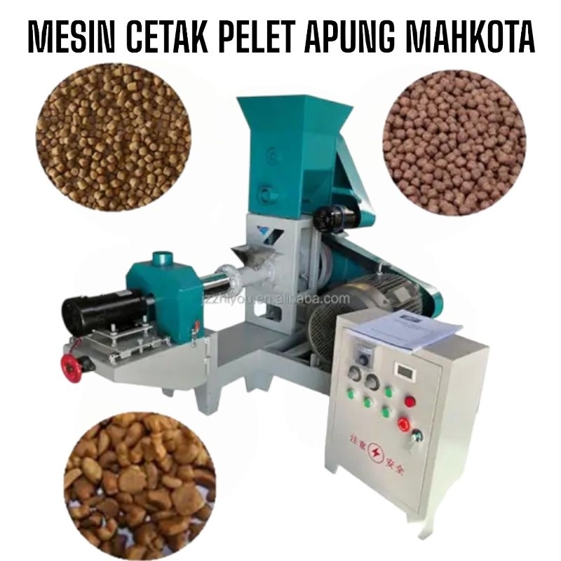 Jual MESIN CETAK PELET APUNG MAHKOTA MESIN CETAK PELET IKAN MAHKOTA MESIN PEMBUAT PELET IKAN ...
