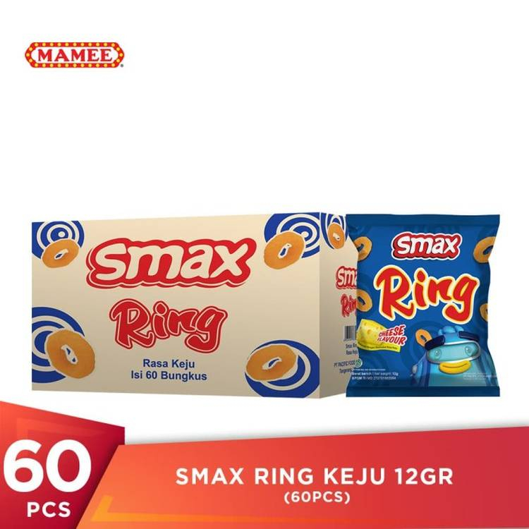 Jual SMAX RING KARTON ISI 60 x 12gr KEJU ECERAN RENCENG CEMILAN ANAK ...