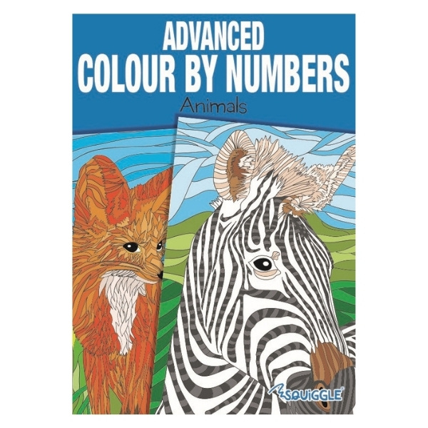 Jual [Squiggle] UK Animals Adult Colouring Book By Numbers (Buku ...