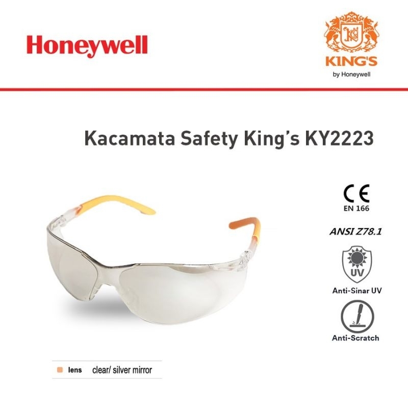 Jual Kacamata Clear Safety Kings KY2221 | KY2222 | KY2223 | KY2224 Original By Honeywell Kaca ...