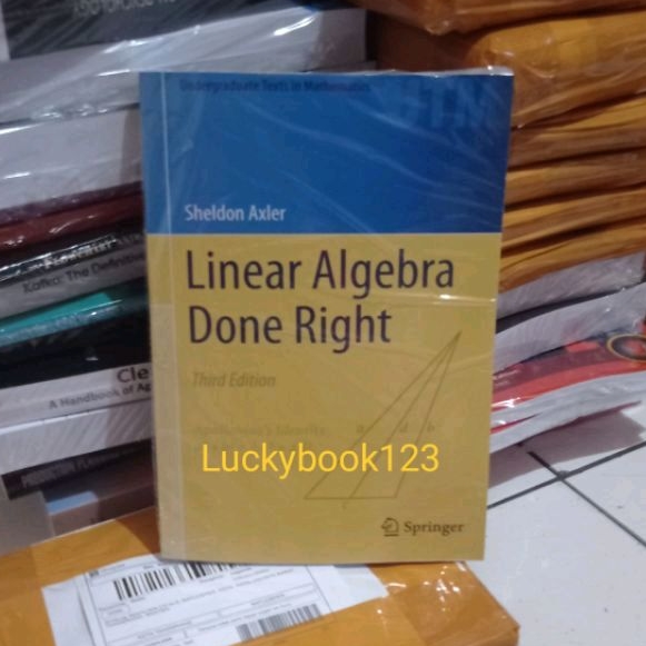 Jual Buku Linear Algebra Done Right 3rd Edition by Sheldon Axler | Shopee Indonesia