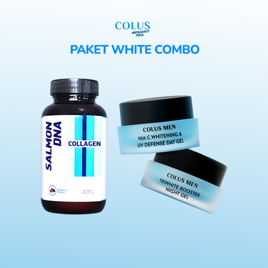 Jual Colus Paket White Combo - Salmon DNA + Day Gel + Night Gel ...