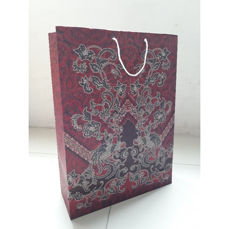 Jual Paper Bag Batik Besar Ukuran 29,5x39cm (12pcs) | Shopee Indonesia