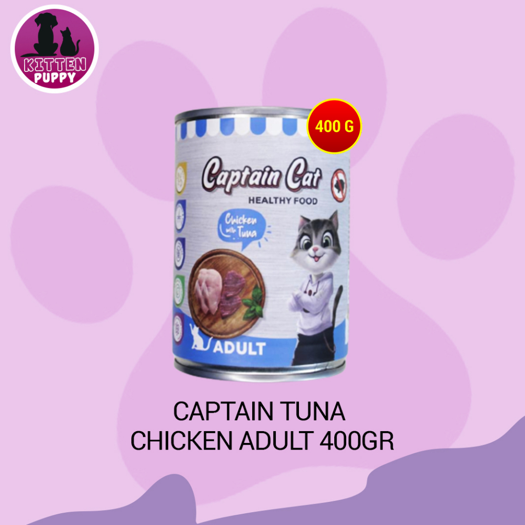 Jual Makanan Basah Kucing Kaleng Can Captain Wet Food 400 Gram | Shopee ...