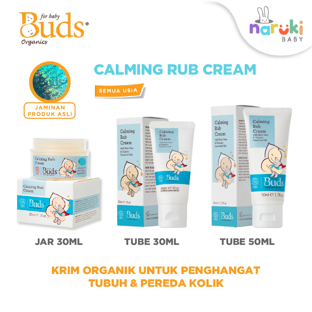 Jual Buds Organics Calming Tummy Rub Cream Krim Penghangat Bayi 30ml ...
