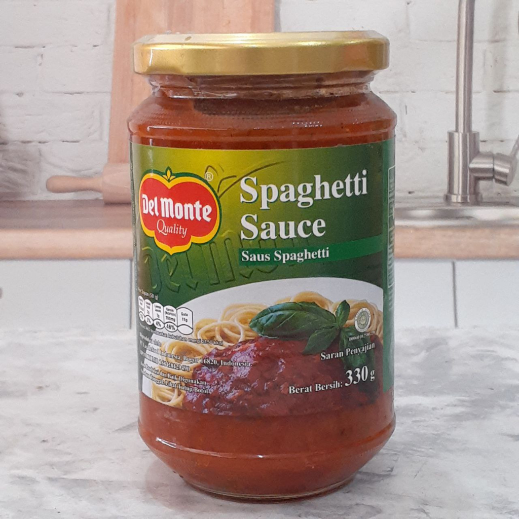 Jual Saus Spaghetti Delmonte kemasan botol 330g | Shopee Indonesia