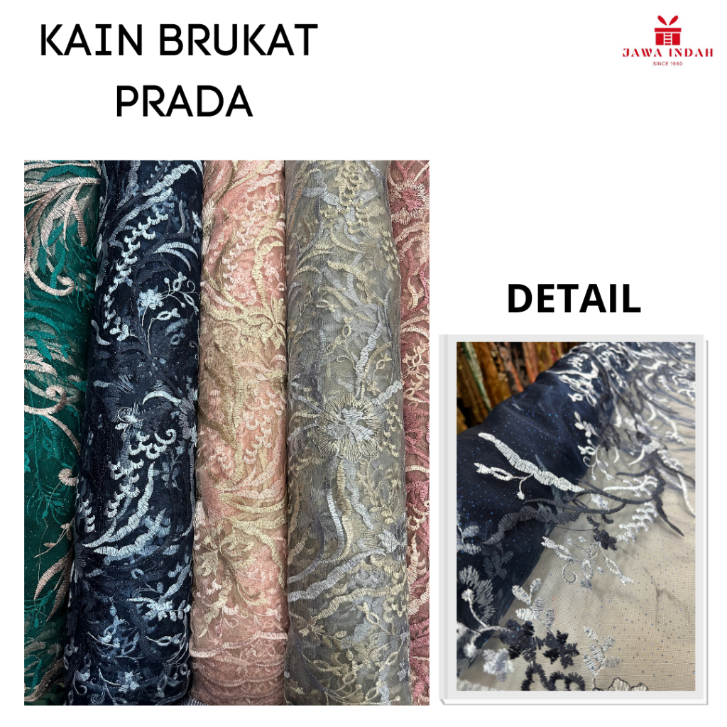 Jual KAIN PRADA BRUKAT / HARGA PER 1/2 METER | Shopee Indonesia
