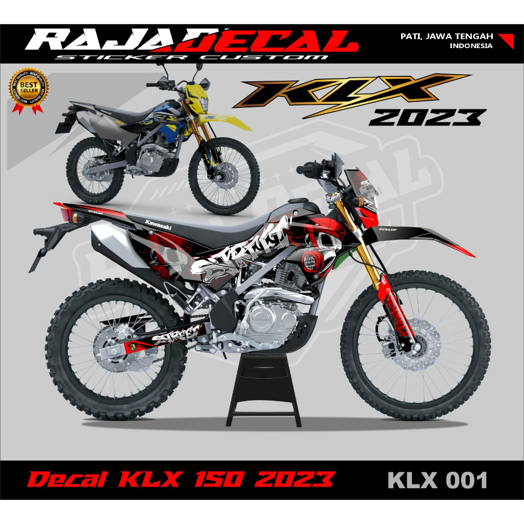 Jual Decal Sticker KLX 150 Facelift 2023 Fullbody_Stiker Dekal KLX 150 ...