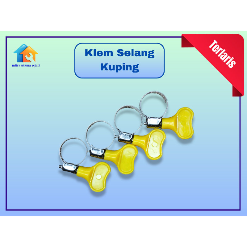 Jual Klem Selang Kuping Stainless Ring Klem Hose Clamp With Handle ...