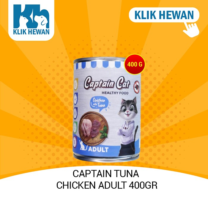 Jual Makanan Basah Kucing Kaleng Can Captain Wet Food 400 Gram | Shopee ...