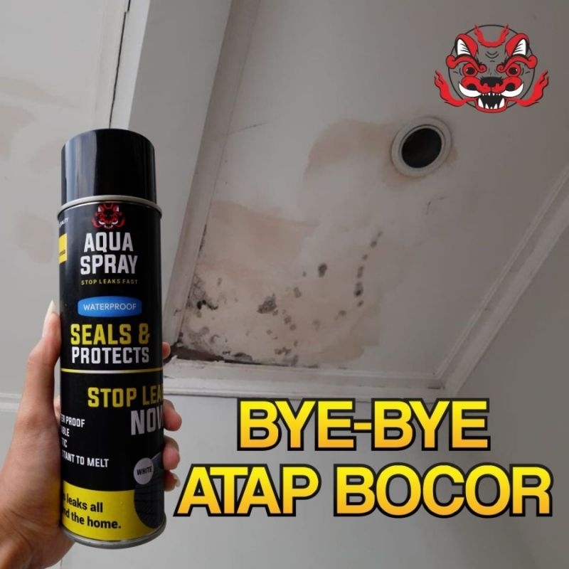 Jual Aqua Spray Anti Bocor Rubber Sealant Waterproof 500ml | Shopee ...