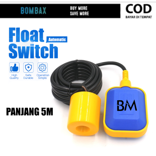 Jual Float Switch Kabel 5 Meter Pelampung Air Tandon Otomatis Fluid ...