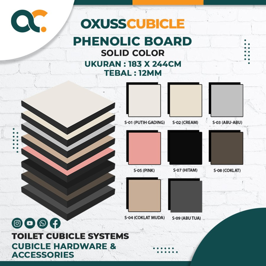 Jual Phenolic Board/ Papan Fenolik/ Penolik - (Warna Polos / Plain ...