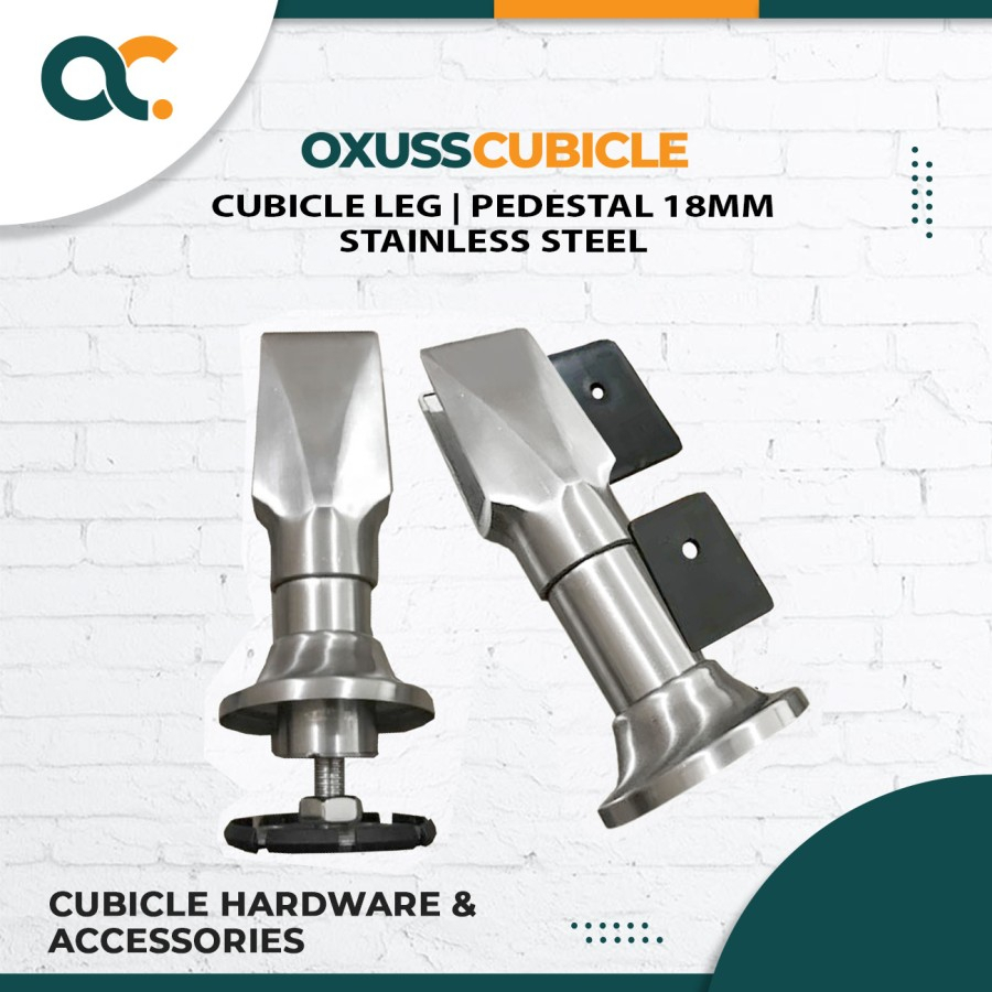 Jual Cubicle Leg Stainless Steel Kaki Partisi Cubicle Pedestal - 18MM ...