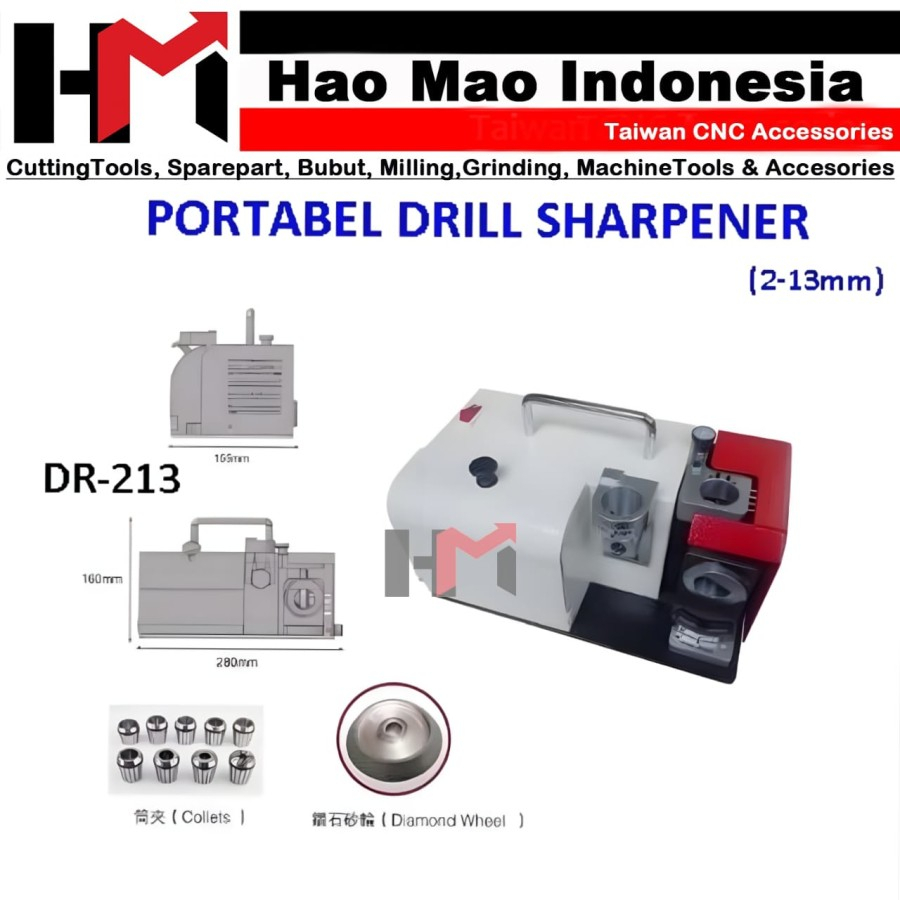 Jual Mesin Asah Portable Drill Sharpener DR-213 | Shopee Indonesia