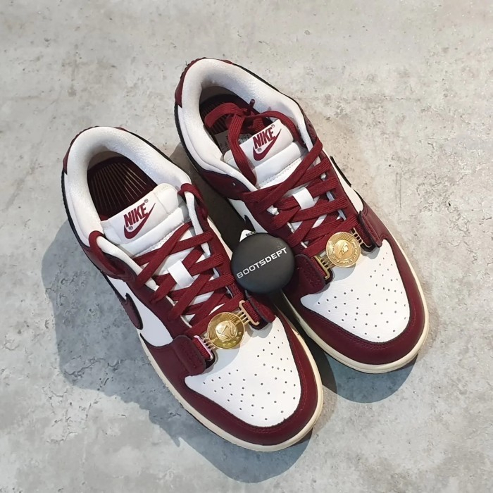 Jual Nike Dunk Low Just Do It Sail Maroon Team Red Gold (100% Authentic ...