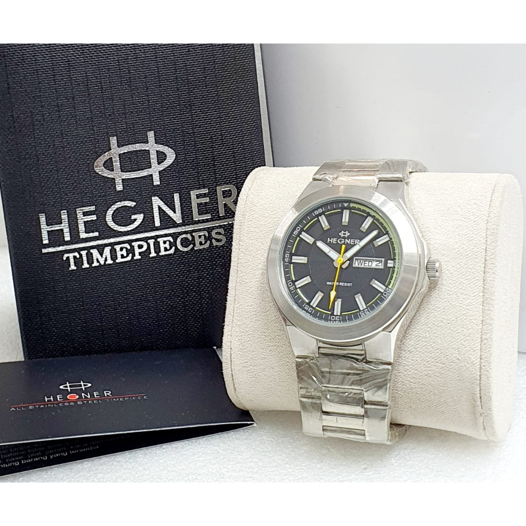 Jual Jam Tangan Hegner 1190 Fashion Pria Branded Analog Rantai ...