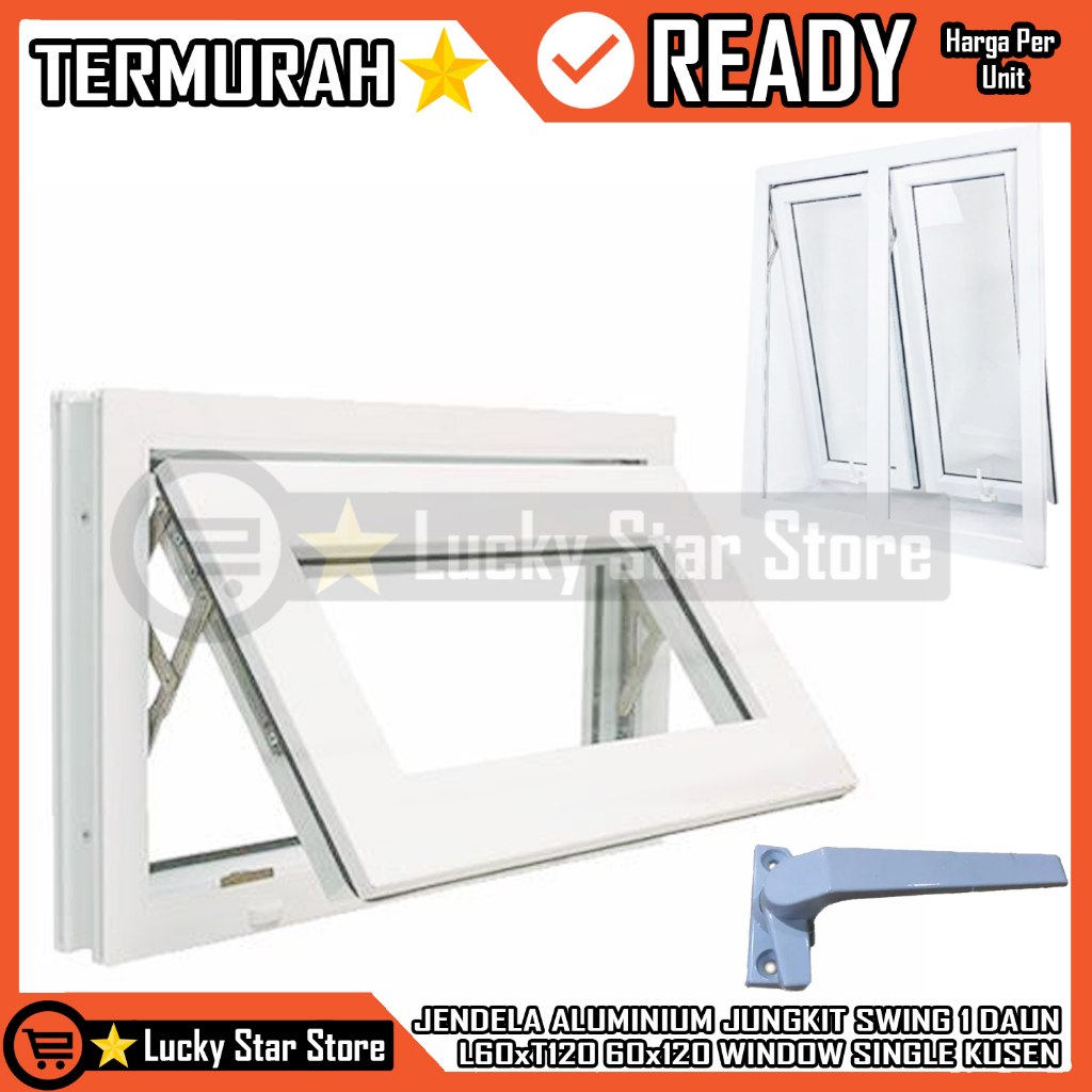 Jual JENDELA JENDELE PINTU KUSEN ALUMINIUM JUNGKIT SWING 1 DAUN ...