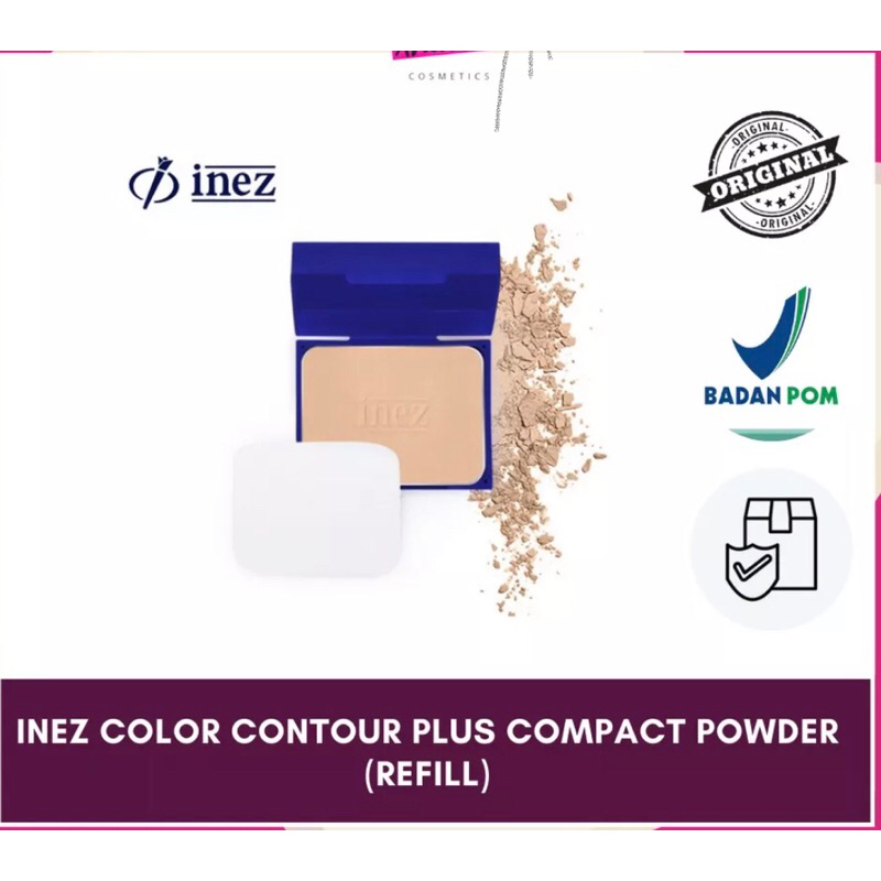 Jual INEZ COLOR COUNTOUR PLUS COMPACT POWDER (refil) | Shopee Indonesia