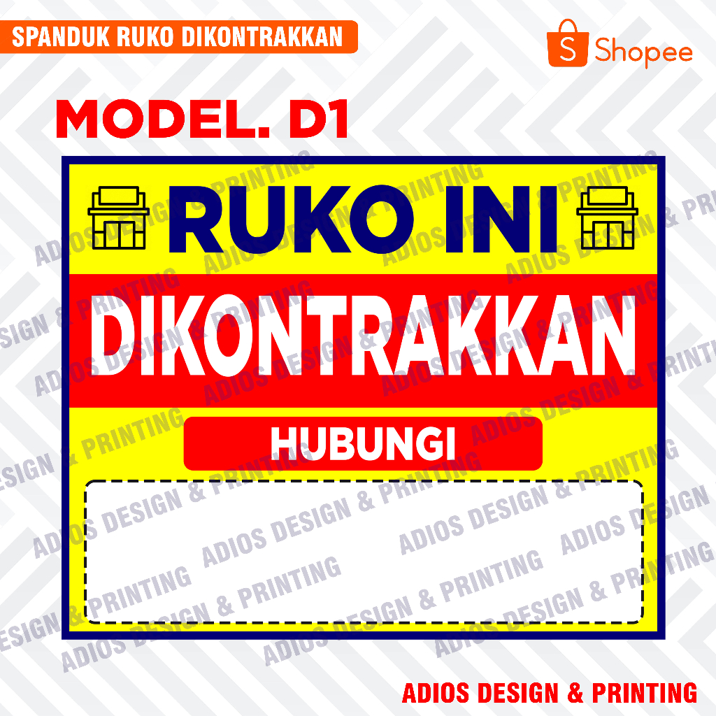 Jual SPANDUK BANNER, RUKO DIJUAL / DISEWAKAN / DIKONTRAKAN | Shopee ...