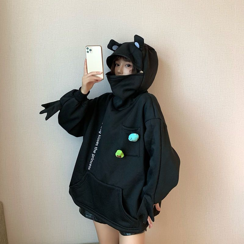Jual Sweater karakter lucu katak THE FROG KISS - Hoodie Jumper Ukuran ...
