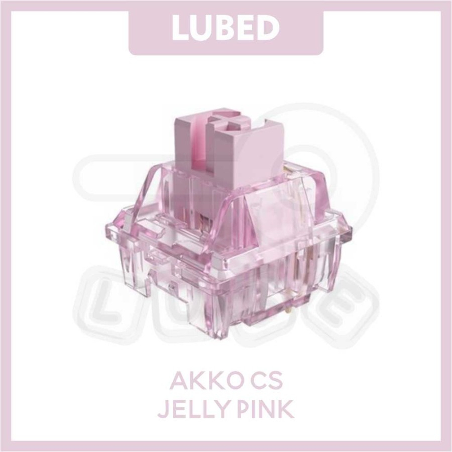 Jual LUBED (45g) Akko CS Jelly Pink Switch Linear with Krytox /Tribosys ...