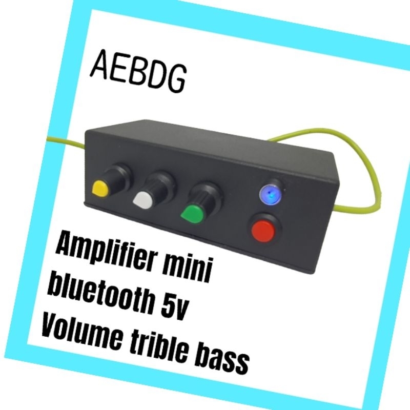 Jual AMPLIFIER AMPLI MINI 5V BLUETOOTH VOLUME TRIBLE BASS / POWER ...
