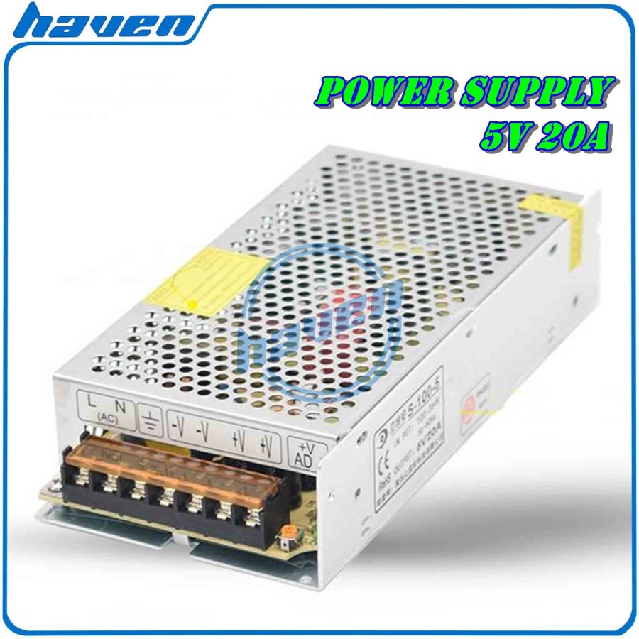 Jual POWER SUPLAY 5V 20A Switching Power Supply PSU 5V 20A High Quality ...