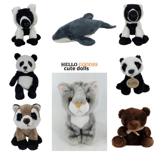 Jual Boneka Binatang Panda Bear Beruang Ikan Paus Rakun Lemur Kucing ...
