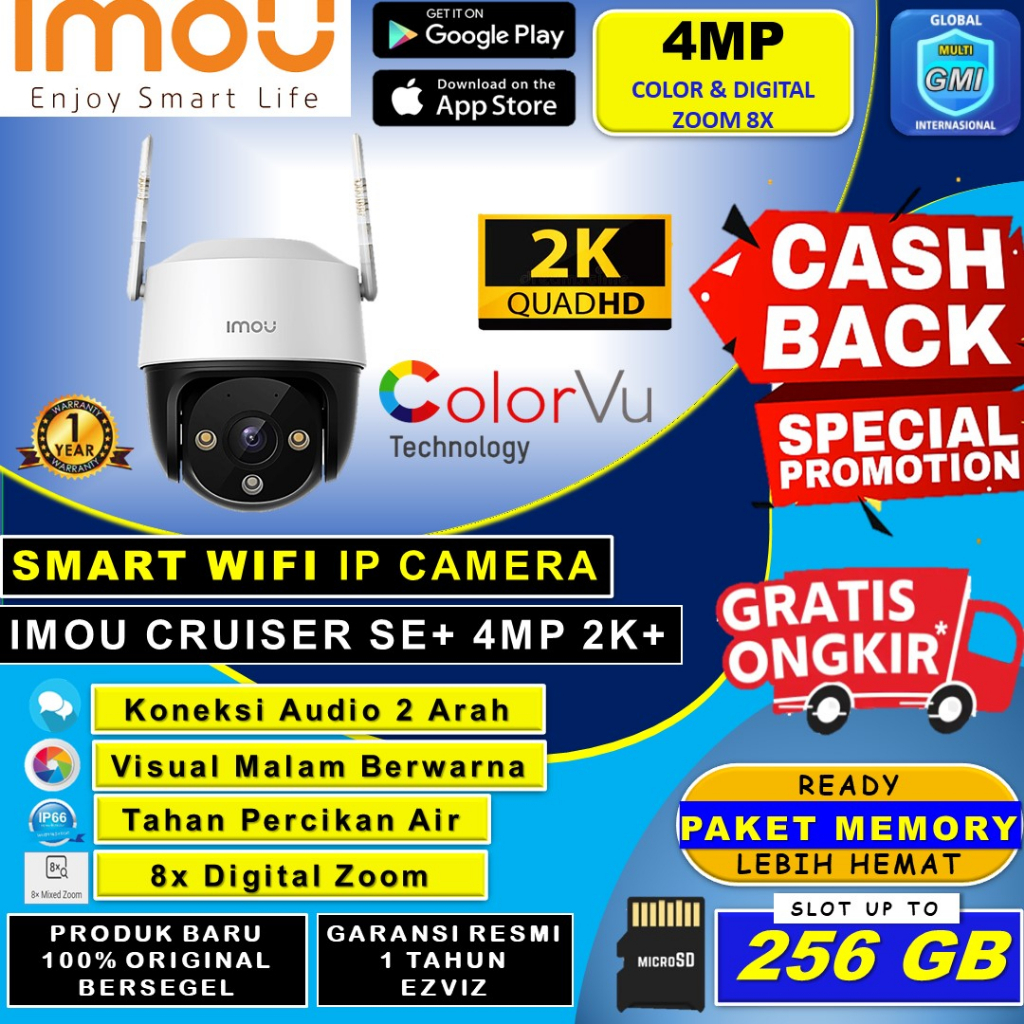 Jual CCTV Imou Cruiser SE+ 4MP IPC-S41FEP Smart IP Camera 360 Detajat ...