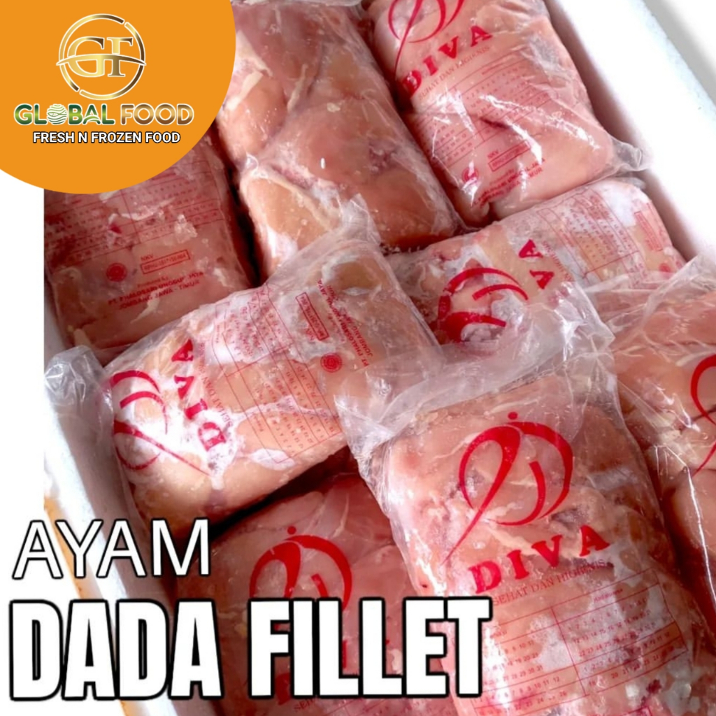 Jual Dada Ayam Fillet Berkualitas Merek Diva (Jual per kg) | Shopee ...