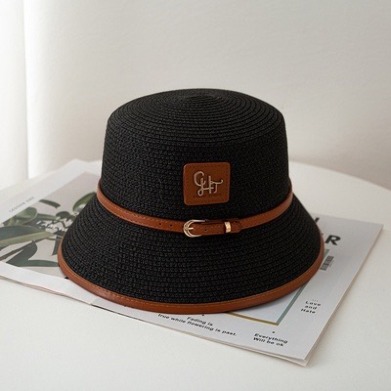Jual Grace Bucket Hat | Premium Straw Hat | Shopee Indonesia