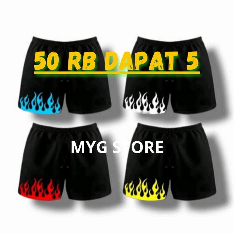 Jual Celana Pendek Boxer Api Pria Wanita Dewasa Termurah Kain Tebal ...