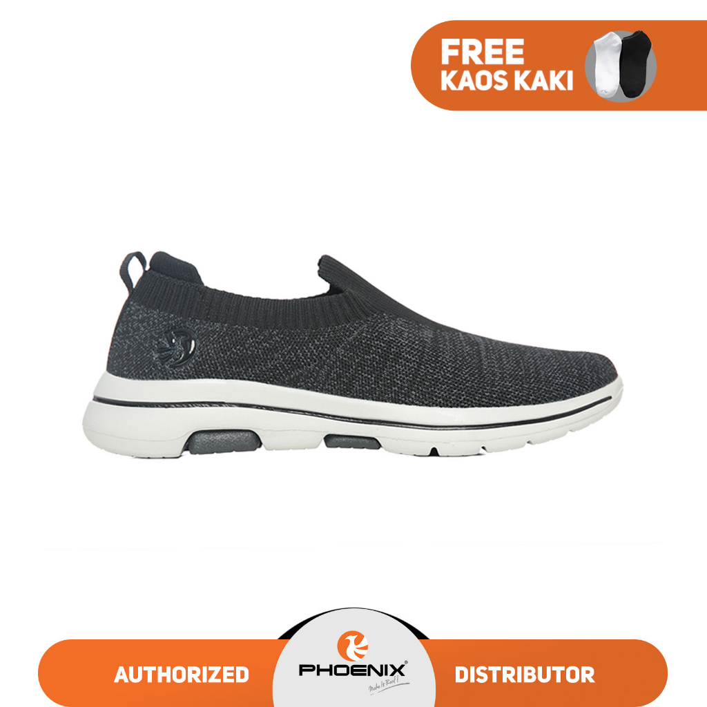 Jual Phoenix Helios Sepatu Slip On Pria - Black | Shopee Indonesia