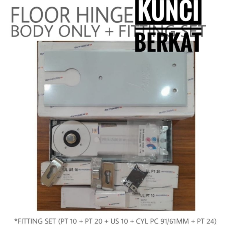 Jual Floor Hinge Dorma BTS 84 Fitting Komplite/PT10/PT20/US10/Clynder ...