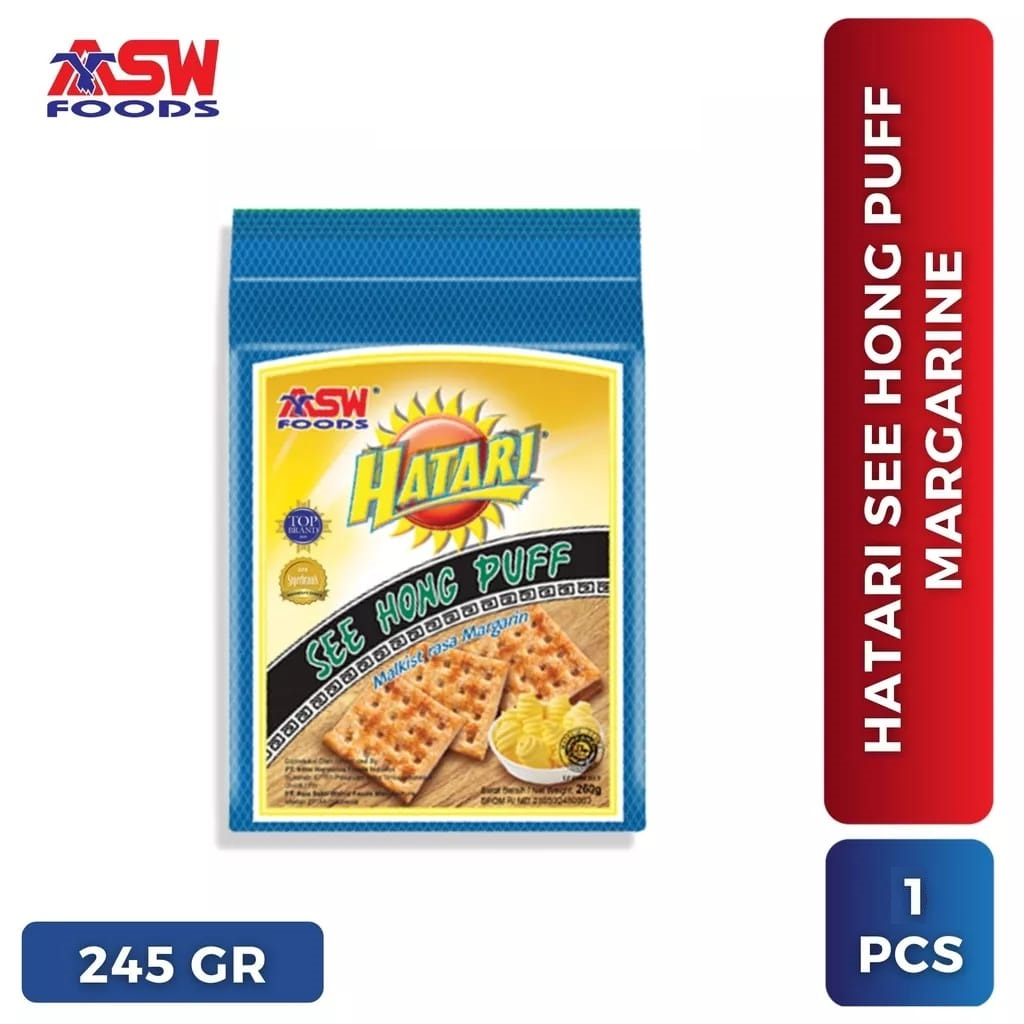 Jual Hatari See Hong Puff Margarine 245g (1 bks) / Malkist Margarin ASW (1 bks) | Shopee Indonesia