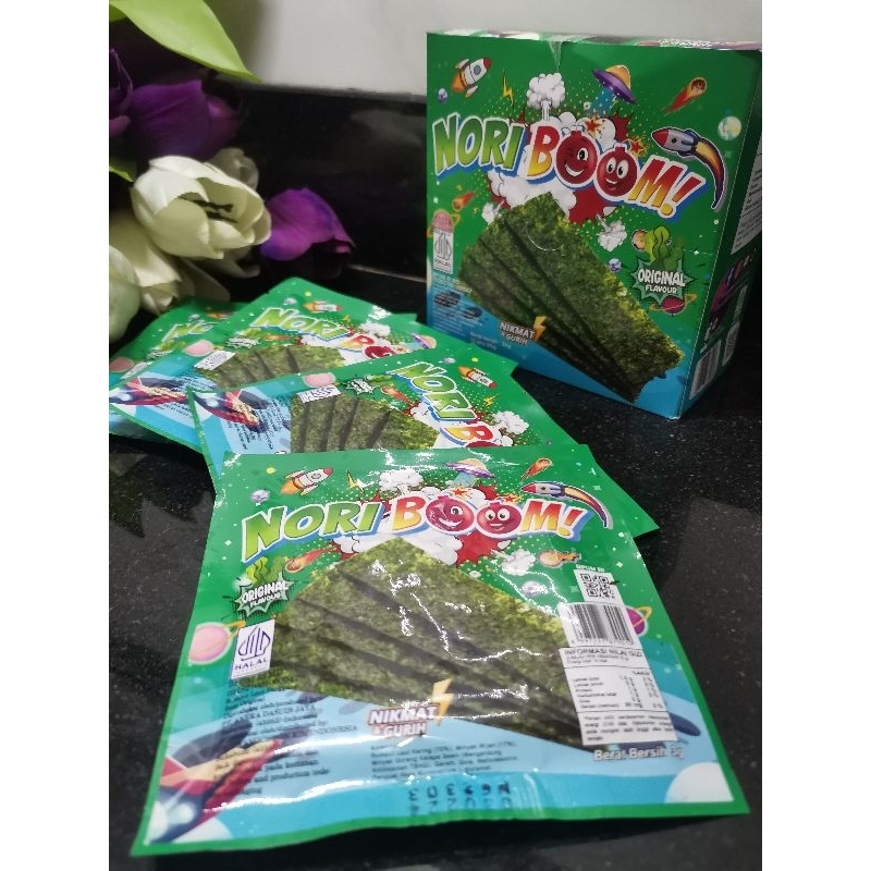 Jual snack rumput laut nori boom original nori go ecer 3 gr | Shopee ...