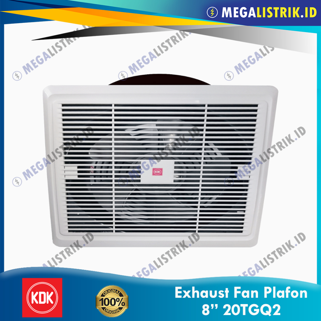 Jual KDK 20TGQ2 KIPAS ANGIN HISAP PLAFON 8" / EXHAUST FAN CEILING 20TGQ ...