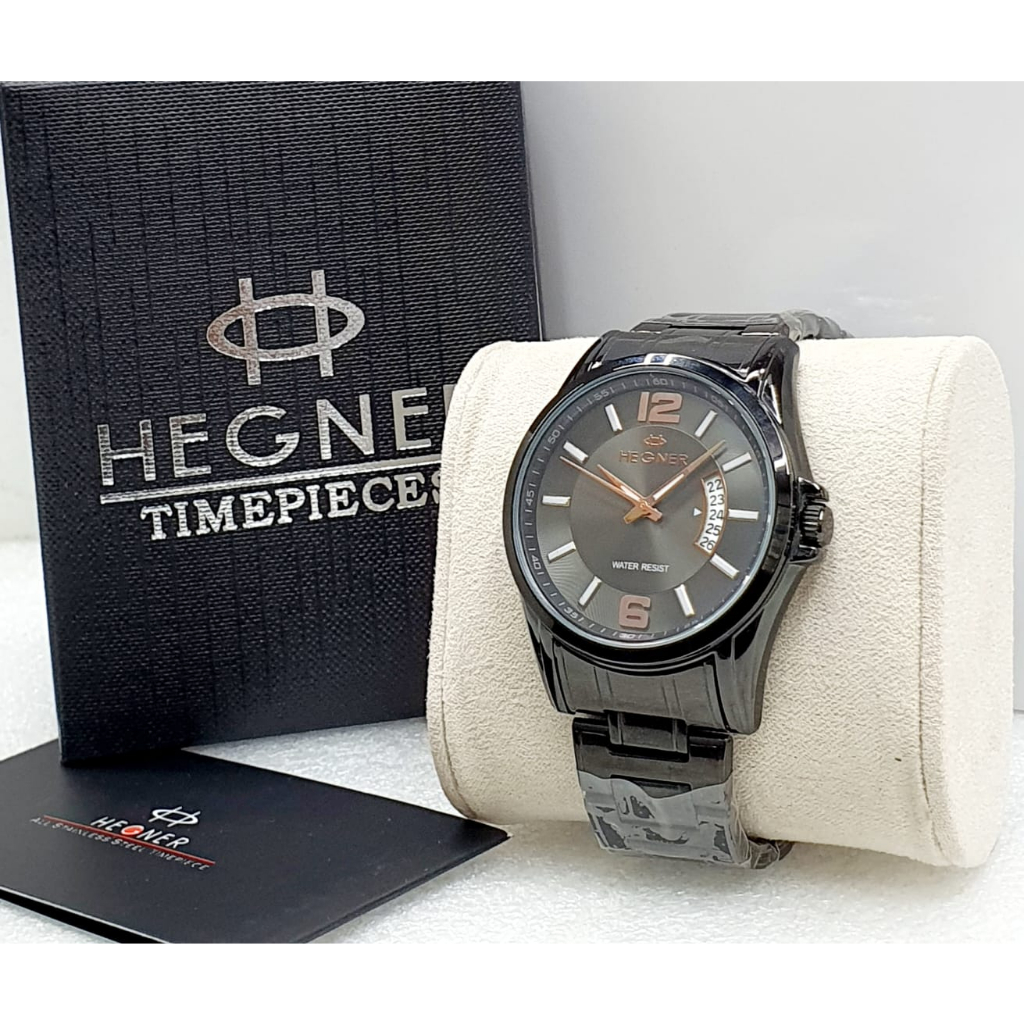 Jual Jam Tangan Hegner 1295 Analog Rantai Stainless Steel Original ...